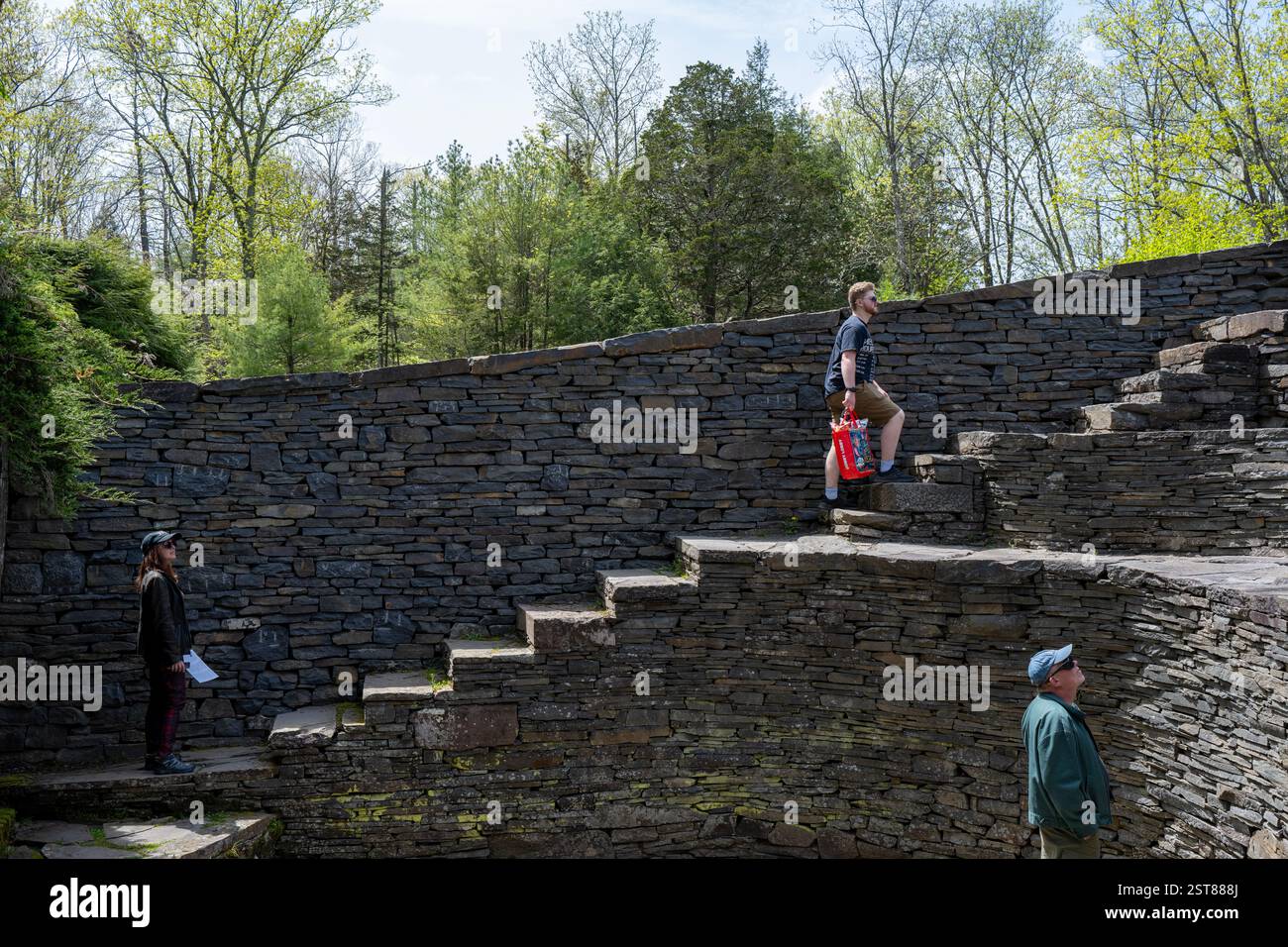 Opus 40 is a large environmental sculpture on the U.S. National ...