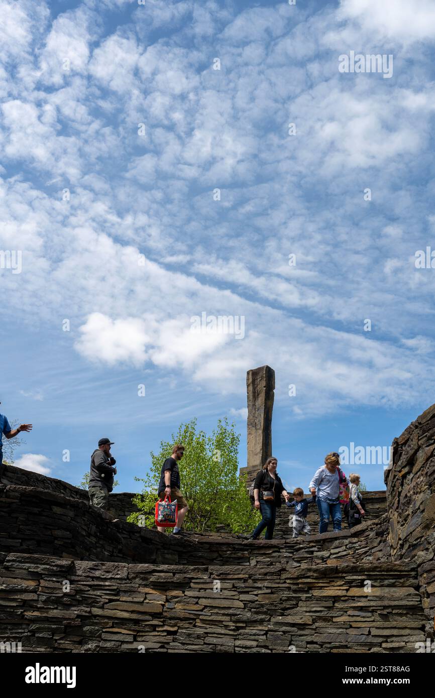 Opus 40 is a large environmental sculpture on the U.S. National ...