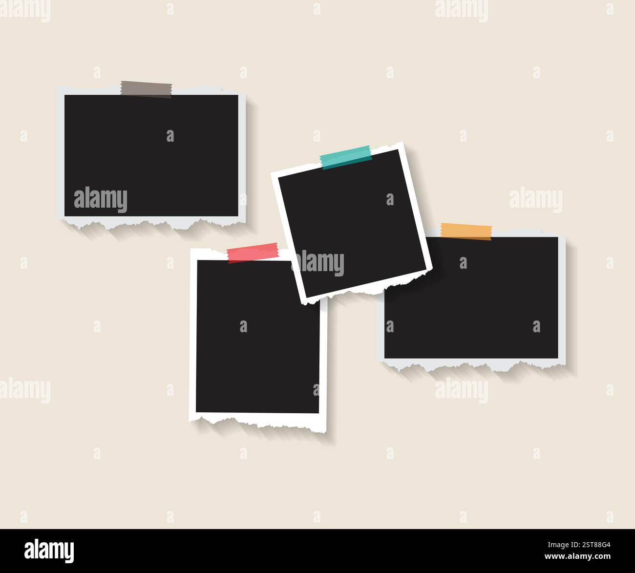 Photo frame collection with blank place, Mockup for design, portfolios ...