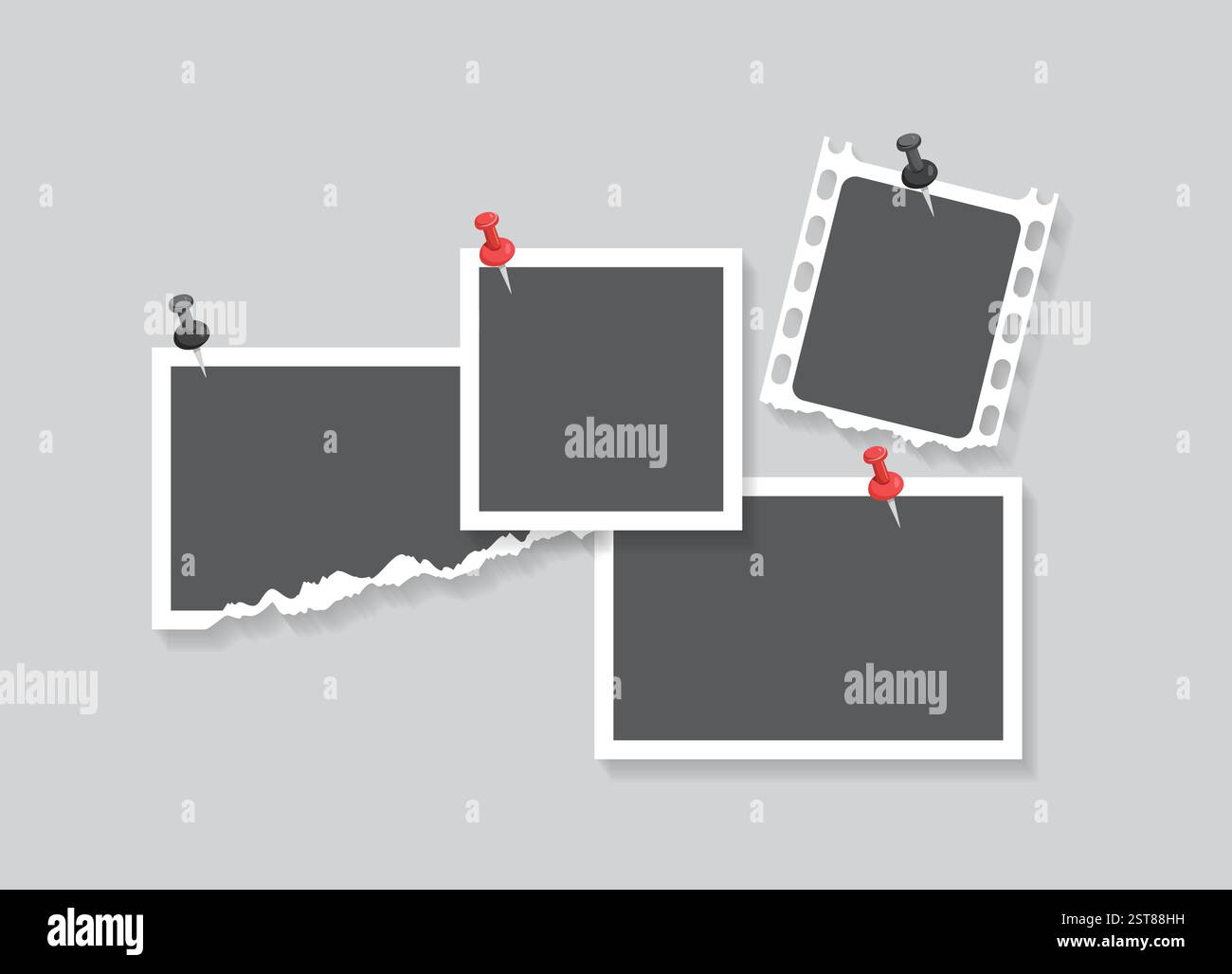 Photo frame collection with blank place, Mockup for design, portfolios ...