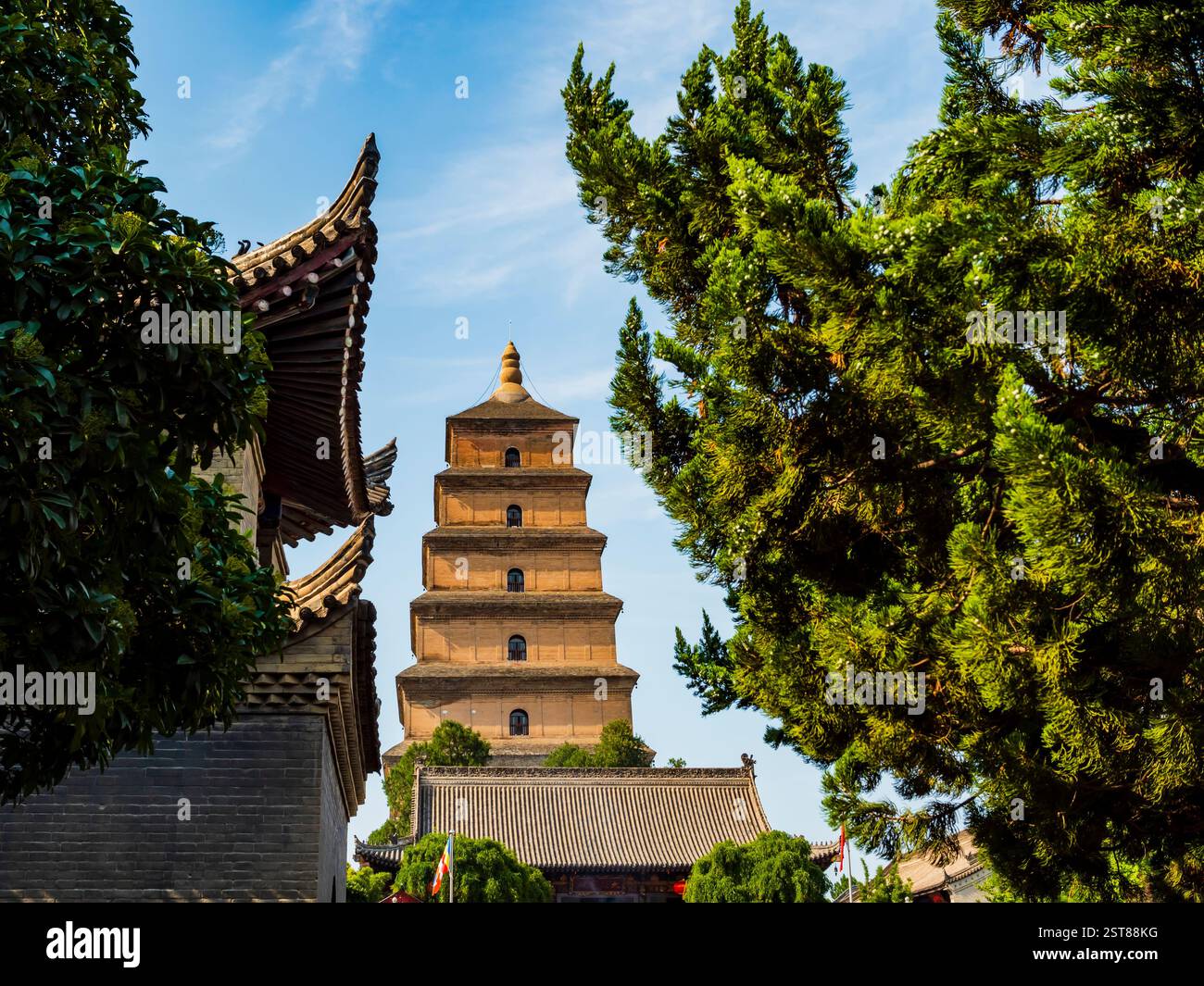 Big wild goose pagoda historic art hi-res stock photography and images ...