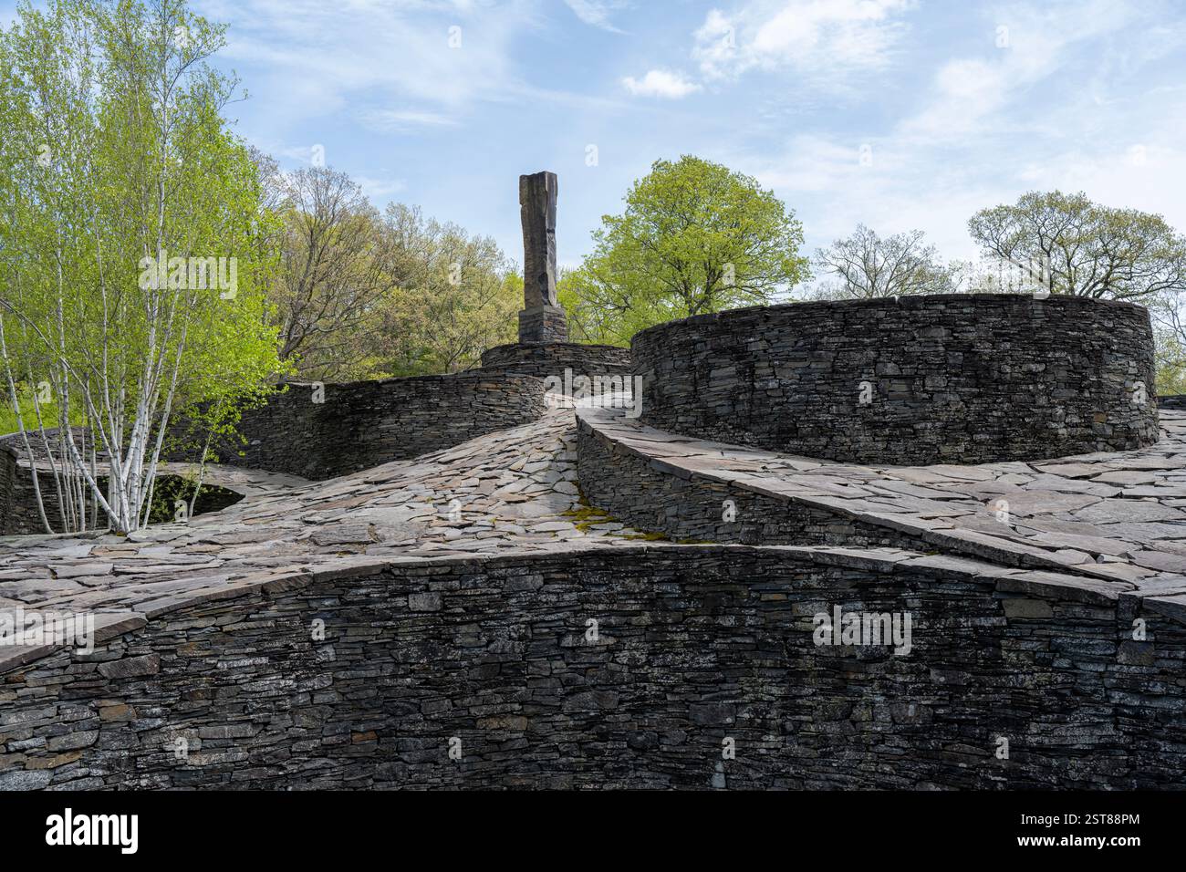 Opus 40 is a large environmental sculpture on the U.S. National ...