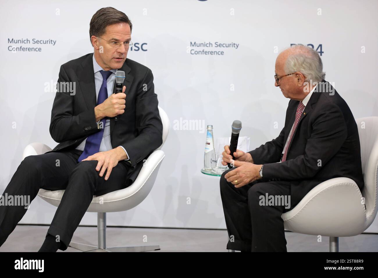 NATO-Generalsekretär Mark Rutte bei einer Panel Discussion an der ...