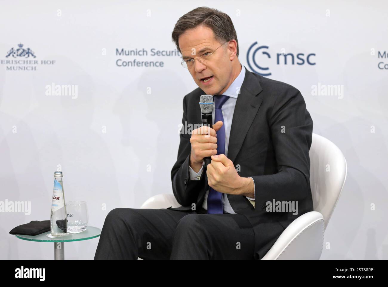 NATO-Generalsekretär Mark Rutte an der Münchner Sicherheitskonferenz ...