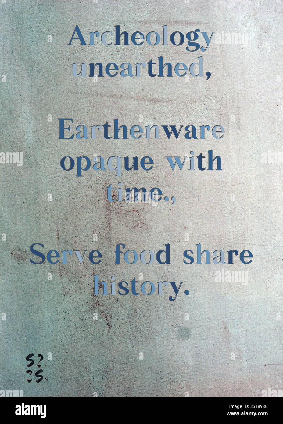 Archeology unearthed, Earthenware opaque with time., Serve food share ...