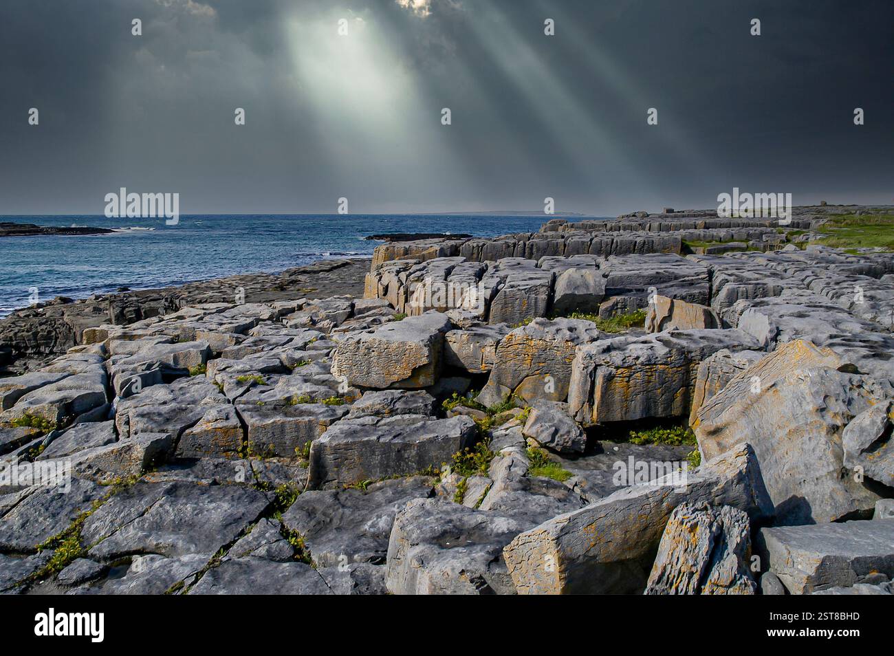 Spectacular landscape of the Burren region of County Clare, Ireland ...