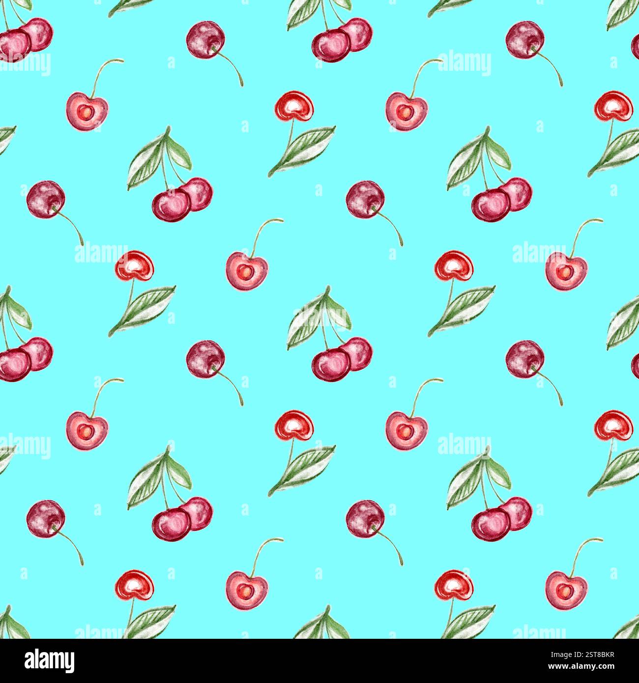 Seamless fruit background hi-res stock photography and images - Alamy