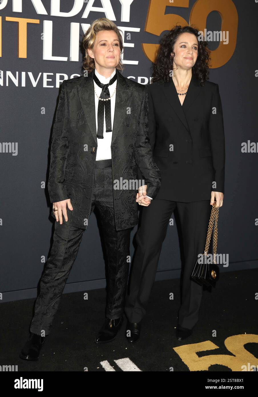 February 16, 2025, New York, New York, USA: Musician BRANDI CARLILE and ...