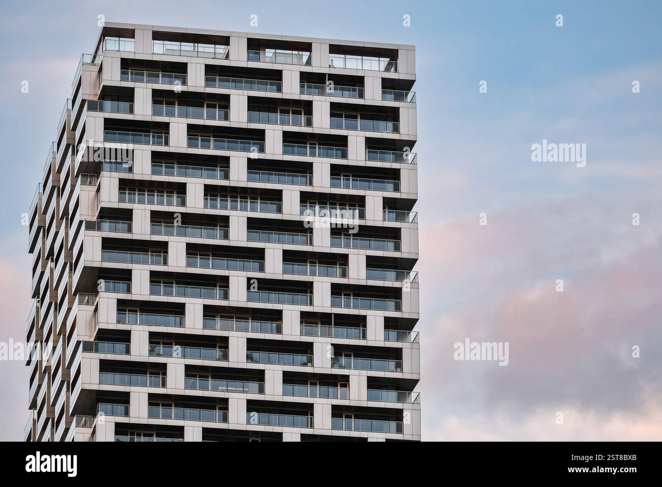 Urban condominium building. Isolated structures perfect for real estate ...