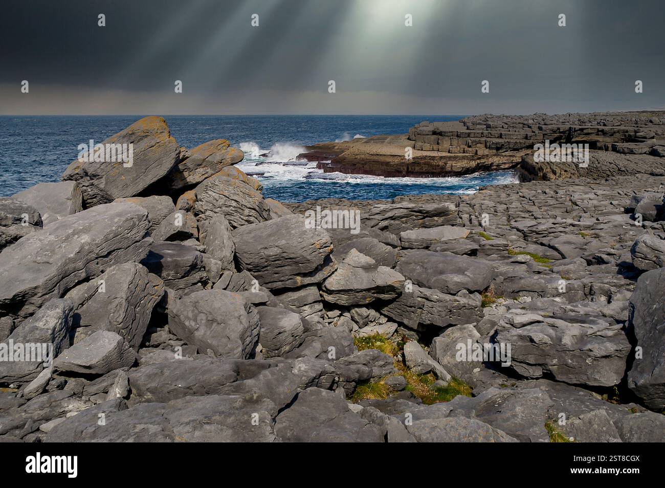 Spectacular landscape of the Burren region of County Clare, Ireland ...