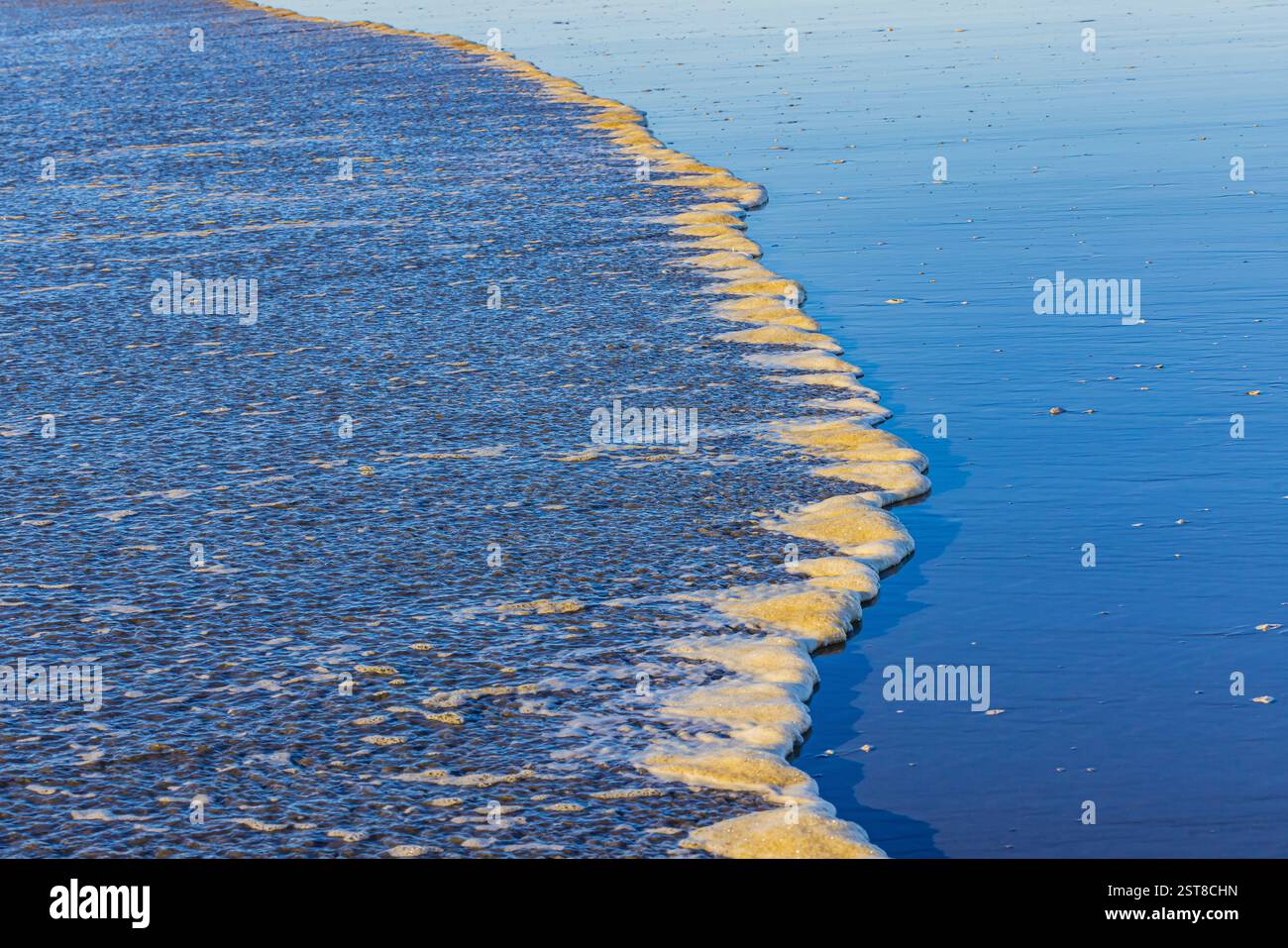 Wave rolling in while harvesting Razor Clams on Mocrocks Beach, Pacific ...