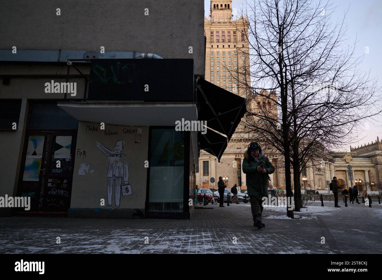 Warsaw, Poland. 16th Feb, 2025. A mural by Belarusian artist Street ...