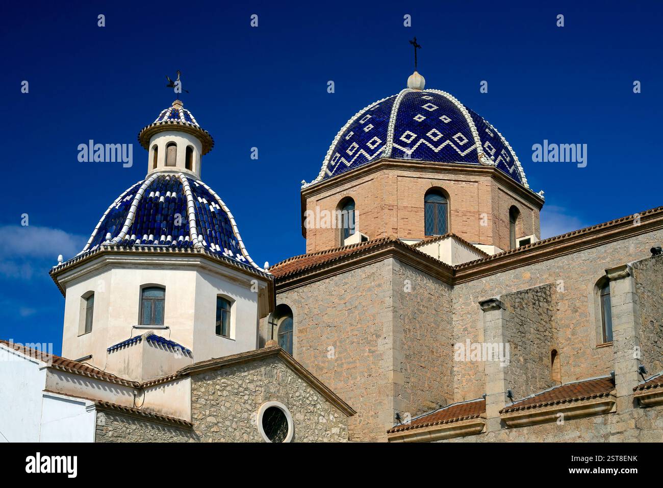 Editorial Altea, Spain - February 01, 2025: Roof of the main Catholic ...