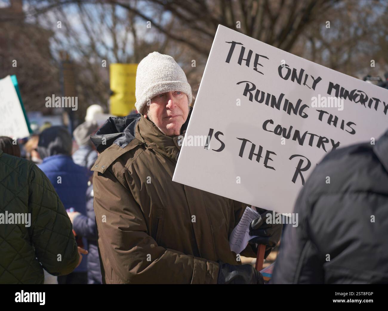 50501 rally in Delaware County, Pennsylvania, USA protesting Donald ...