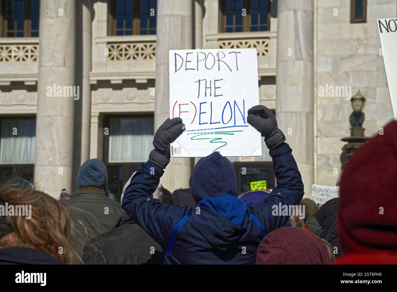 50501 rally in Delaware County, Pennsylvania, USA protesting Donald ...