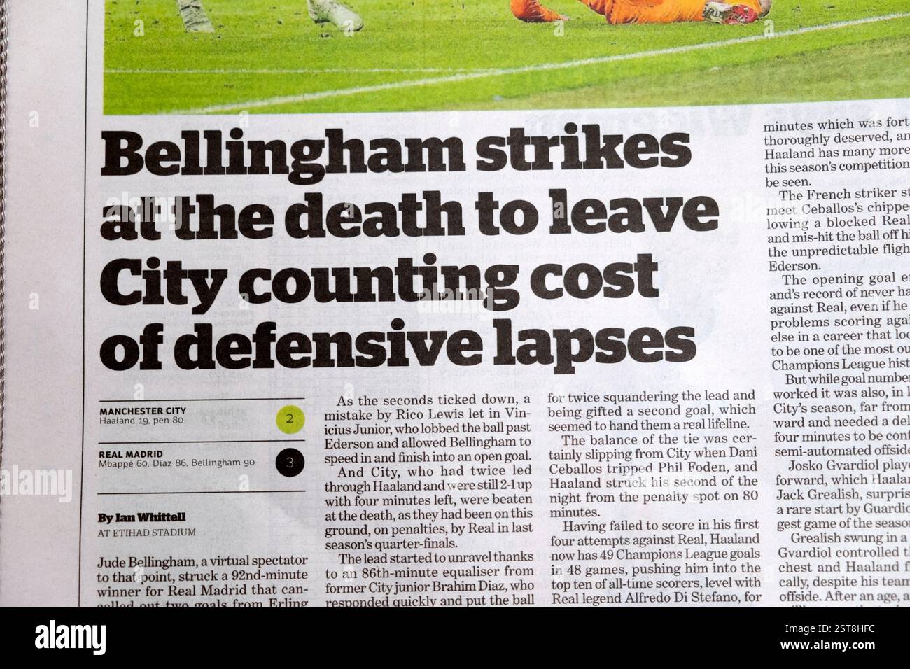 Jude 'Bellingham strikes at the death to leave City counting cost of ...