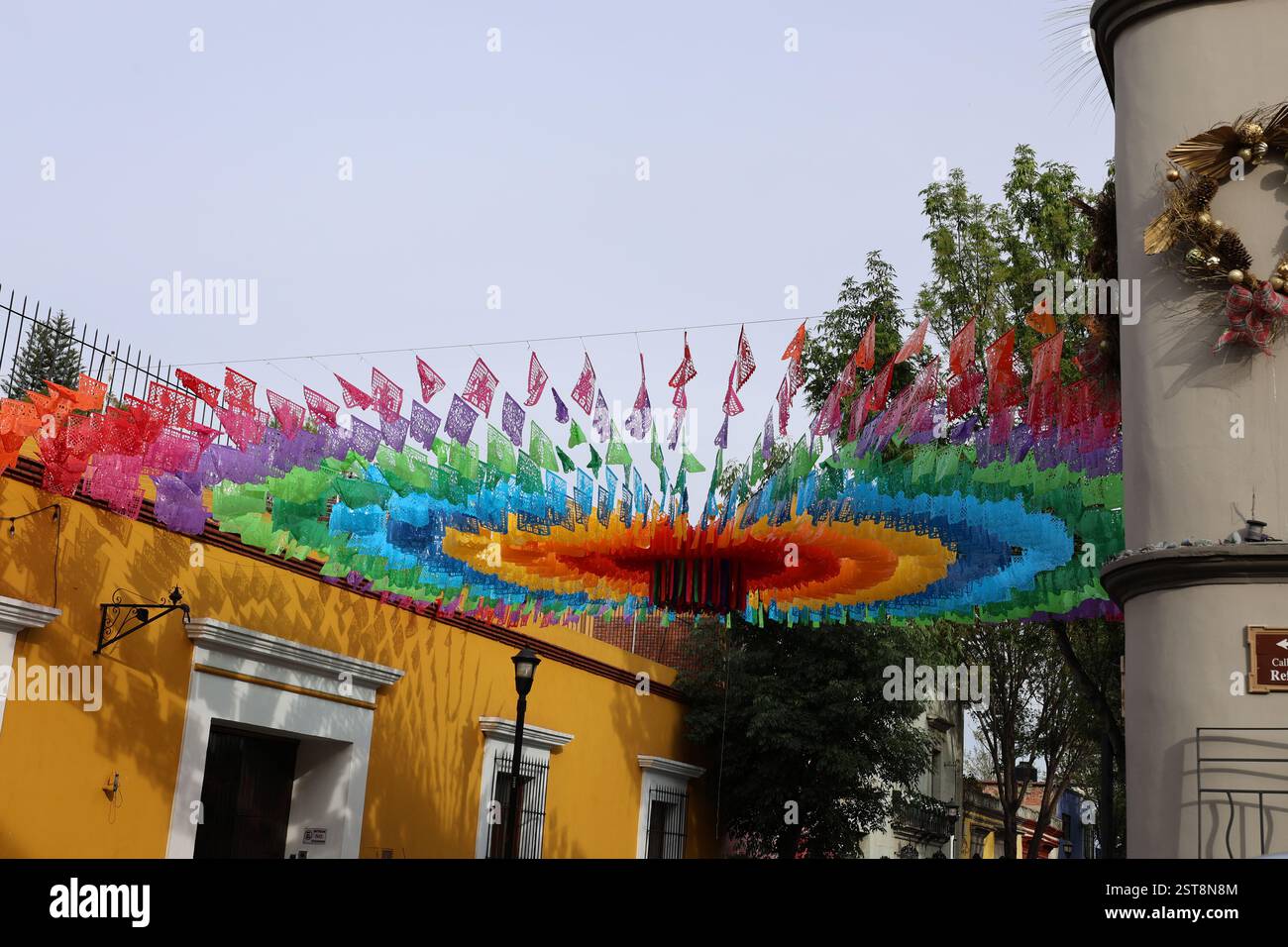 Oaxaca Street Banner Stock Photo - Alamy