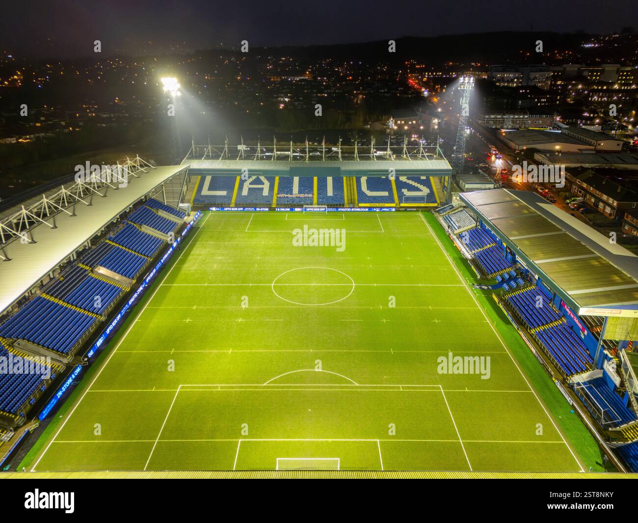 Aerial Image of Boundary Park the home of Oldham Athletic Football Club ...