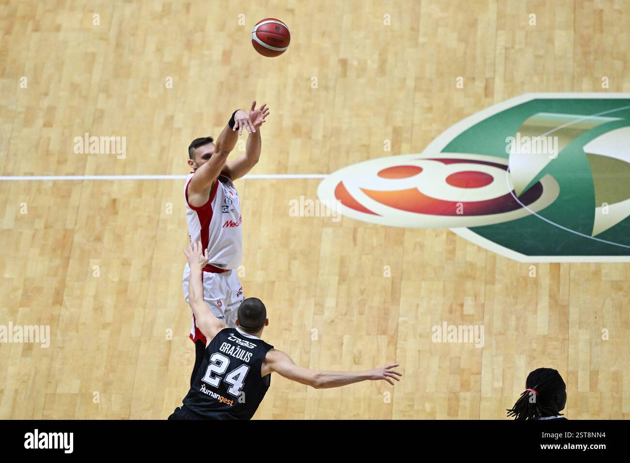 Italy. 12th Feb, 2025. Justin Gorham of Bertram Derthona Tortona and ...