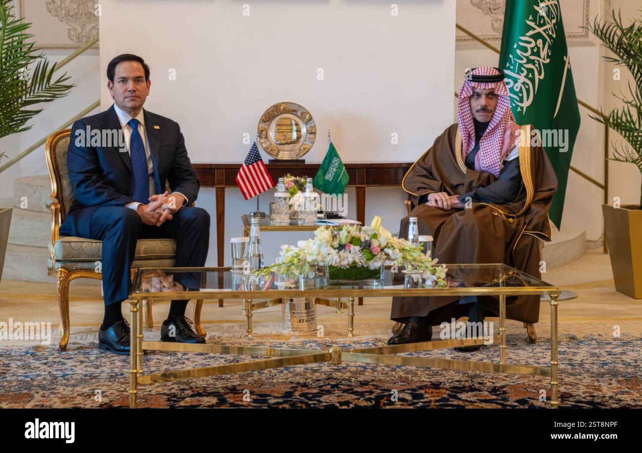 Riyadh, Saudi Arabia. 17th Feb, 2025. U.S Secretary of State Marco ...