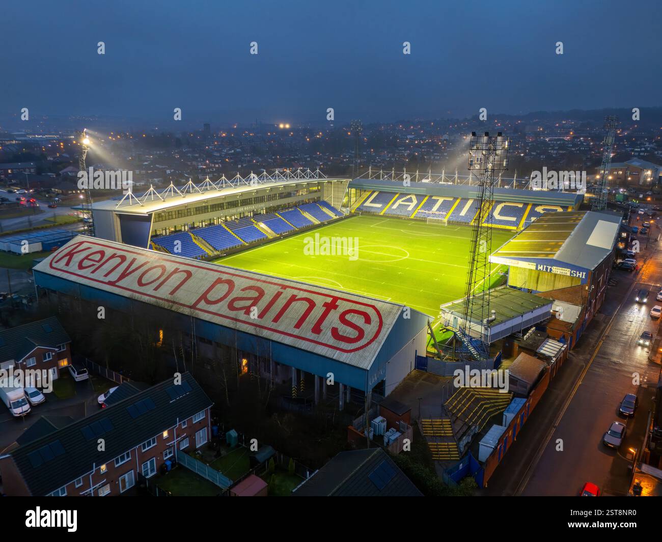 Aerial Image of Boundary Park the home of Oldham Athletic Football Club ...
