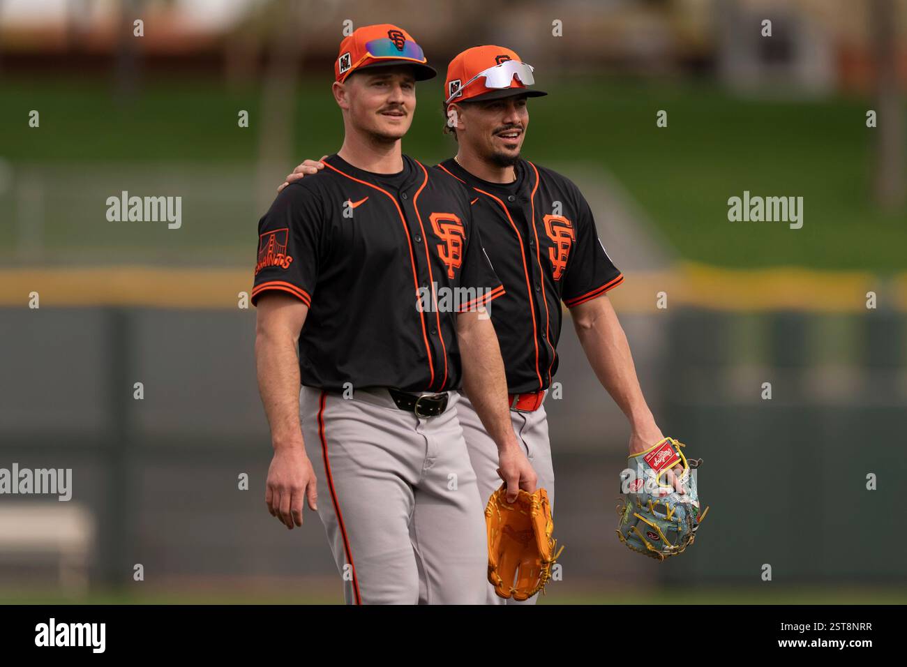 San Francisco Giants shortstop Willy Adames, right, and third baseman ...
