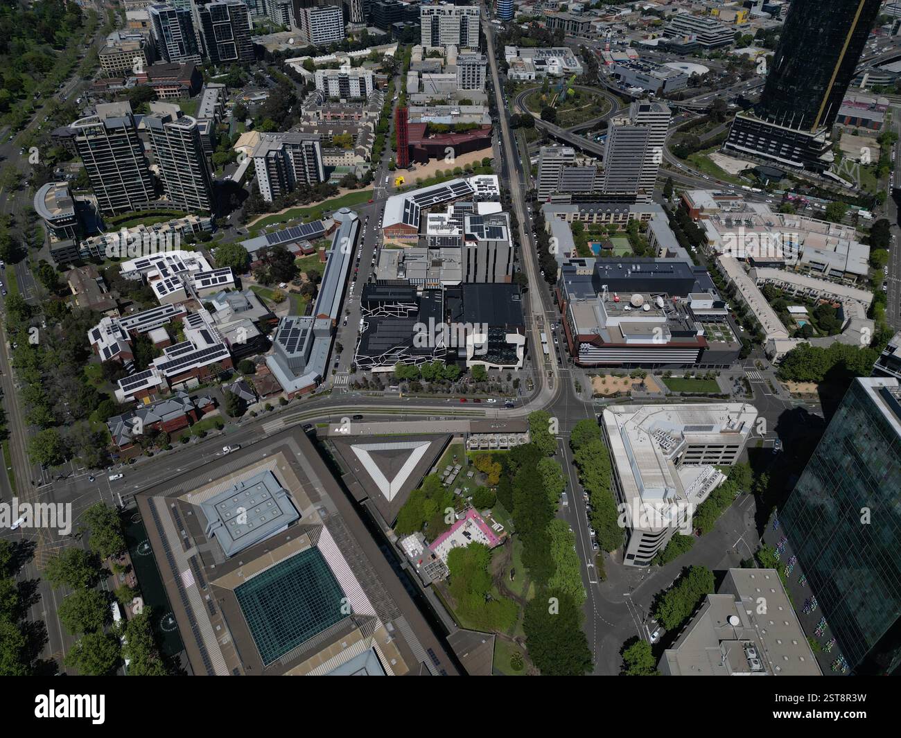 Melbourne city aerial hi-res stock photography and images - Alamy
