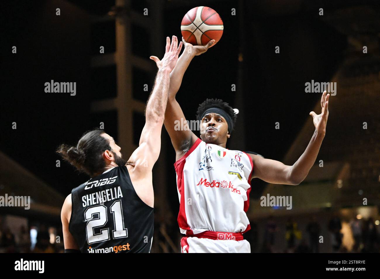 Italy. 12th Feb, 2025. Zach Leday of EA7 Emporio Armani Milano in ...