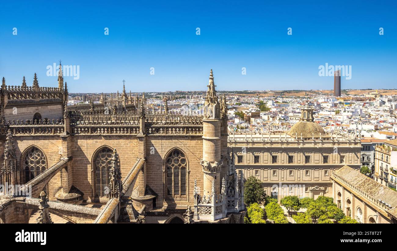 Seville spain seville cathedral gothic architecture historic lan hi-res ...