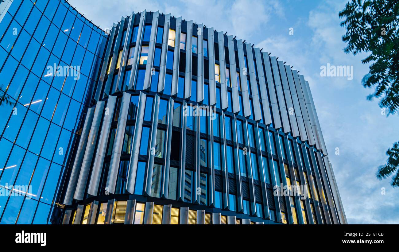 large commercial buildings including in Prague Stock Photo - Alamy