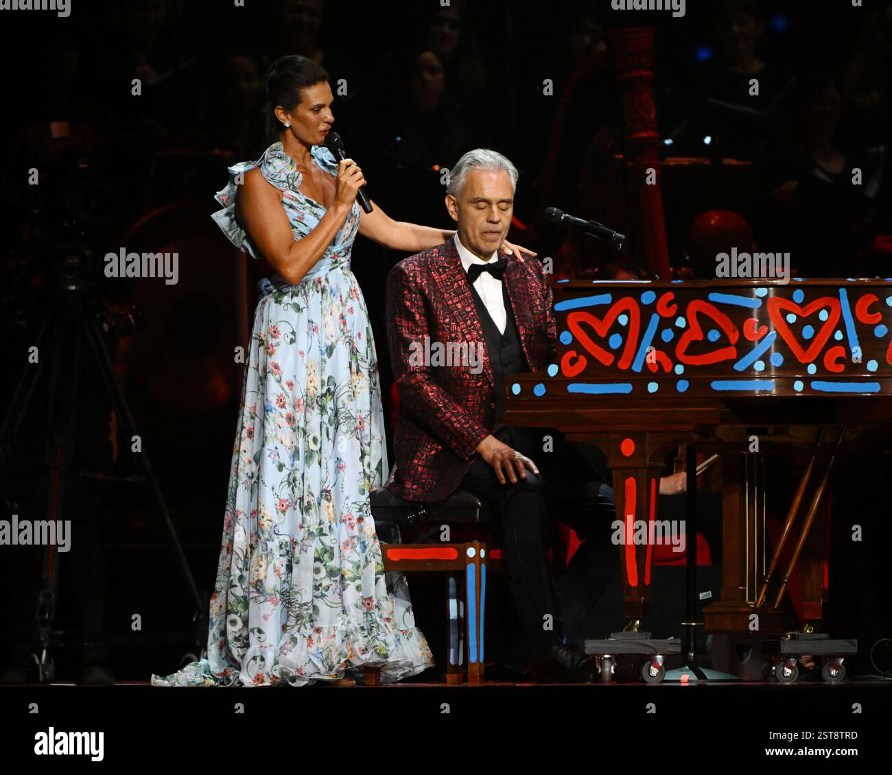 SUNRISE FL - FEBRUARY 16: Veronica Berti Bocelli is seen on stage with ...