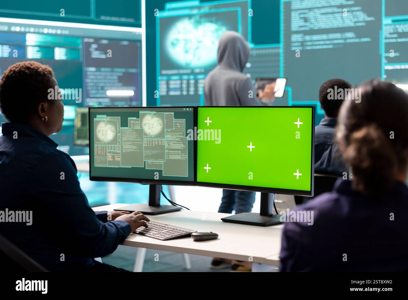 Governmental hackers using green screen in performing cyber security ...