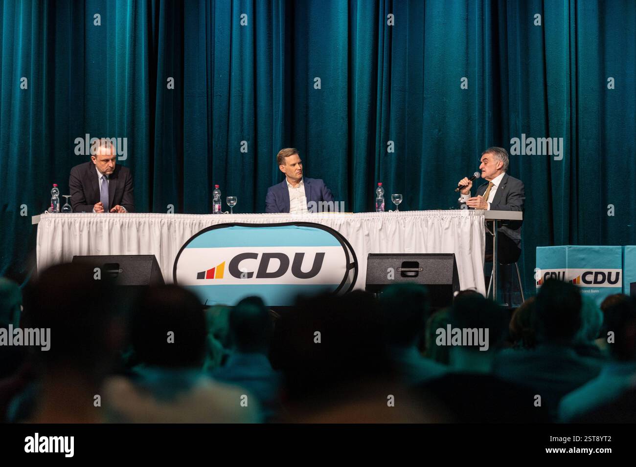 CDU Wahlkampfveranstaltung mit Hendrik Streeck in Bonn 17.02.2025 ...