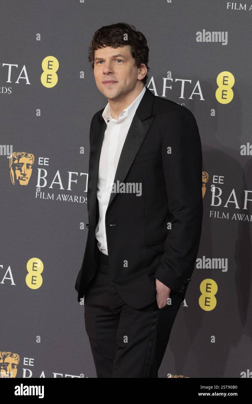 London, UK. 16 February, 2025. Jesse Eisenberg attends the EE BAFTA's ...