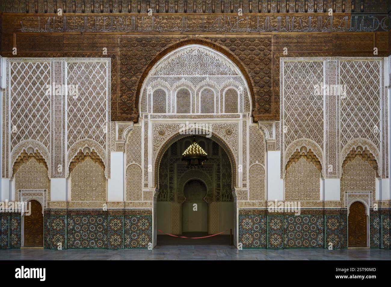 MOROCCO. MARRAKECH. MEDERSA BEN YOUSSEF. THE COUNTRY'S MOST IMPORTANT ...