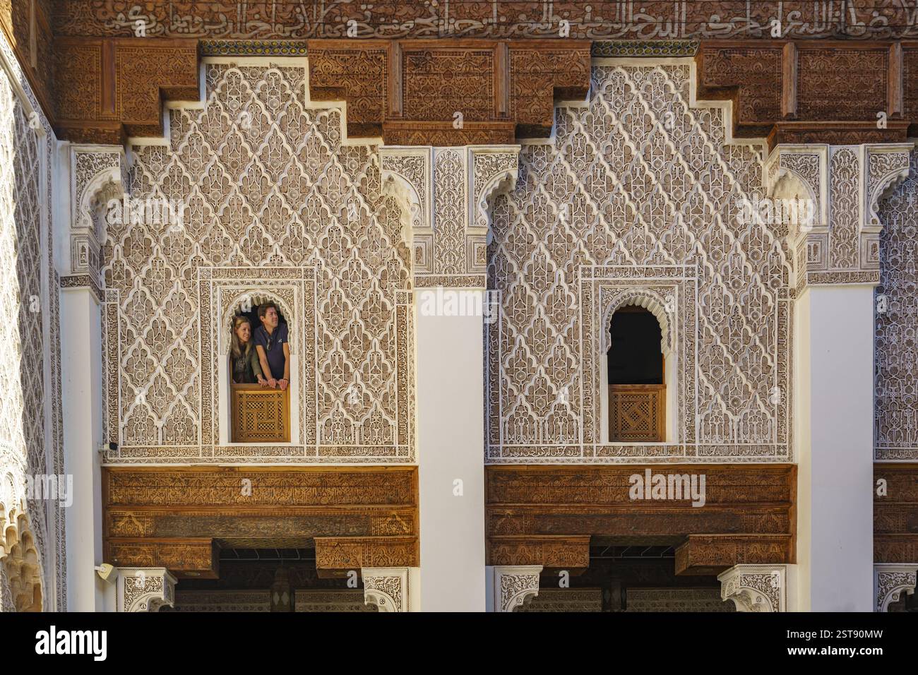 MOROCCO. MARRAKECH. MEDERSA BEN YOUSSEF. THE COUNTRY'S MOST IMPORTANT ...