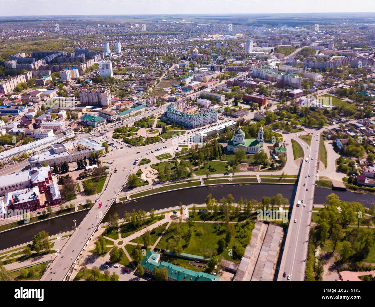 Aerial view of Oryol Stock Photo - Alamy