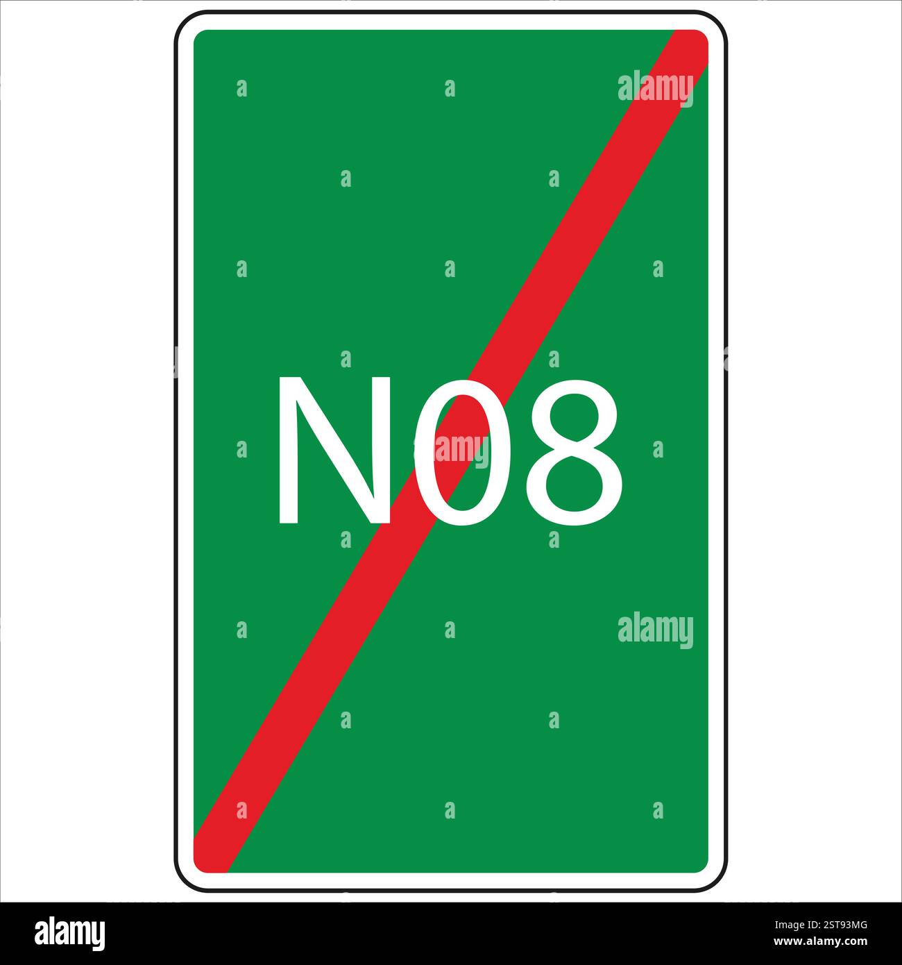 End of the road green Stock Vector Images - Alamy