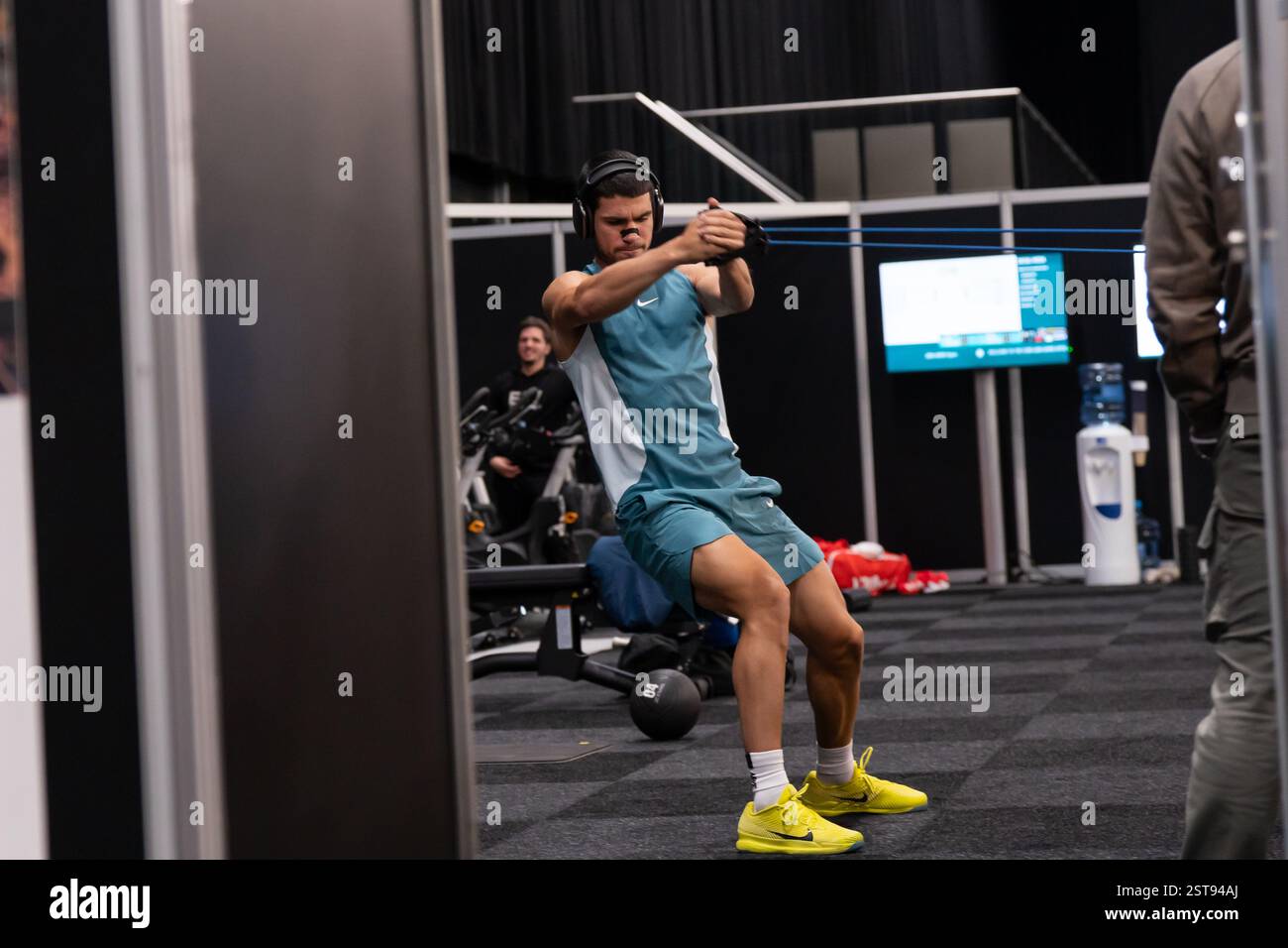 Rotterdam, Netherlands. 04th Feb, 2025. ROTTERDAM, NETHERLANDS - FEBRUARY 4: Carlos Alcaraz ...