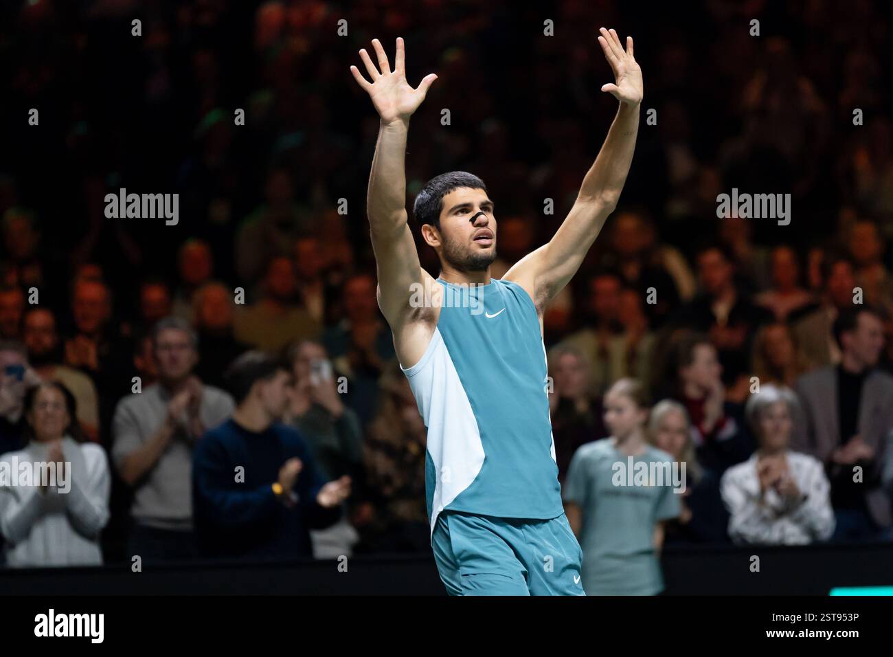 Rotterdam, Netherlands. 04th Feb, 2025. ROTTERDAM, NETHERLANDS - FEBRUARY 4: Carlos Alcaraz ...
