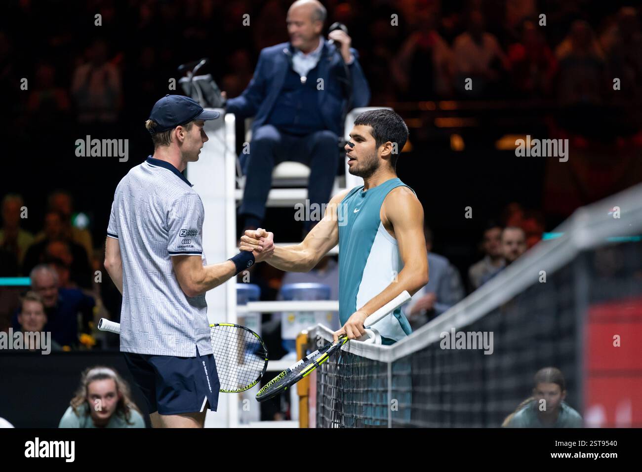 Rotterdam, Netherlands. 04th Feb, 2025. ROTTERDAM, NETHERLANDS - FEBRUARY 4: Carlos Alcaraz ...