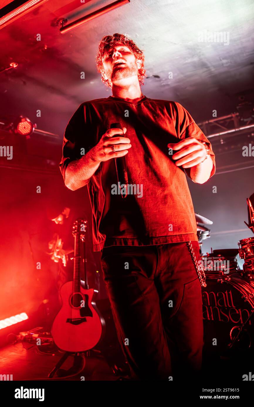 Milan Italy. 17th feb 2025. The American singer-songwriter MATT HANSEN ...