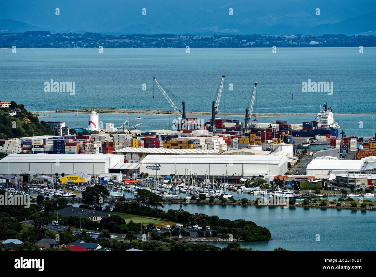 Nelson, Aotearoa / New Zealand - January 29, 2025: a container ship ...