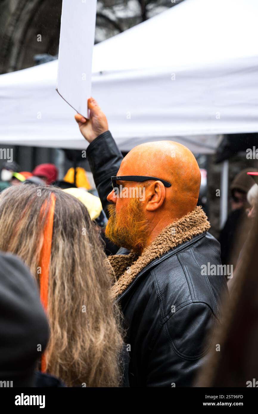 Seattle, USA. 17th Feb 2025. Presidents Day Thousands of activists ...