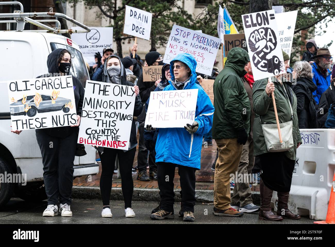 Seattle, USA. 17th Feb 2025. Presidents Day Thousands of activists ...