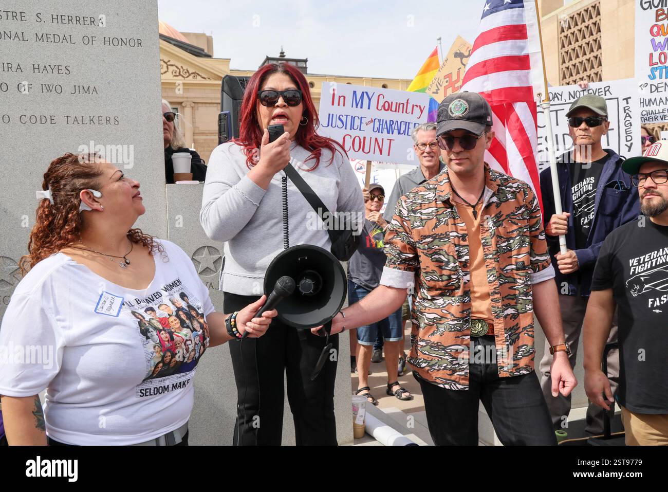 Phoenix, USA. 17th Feb, 2025. Former Arizona State Senator Anna ...