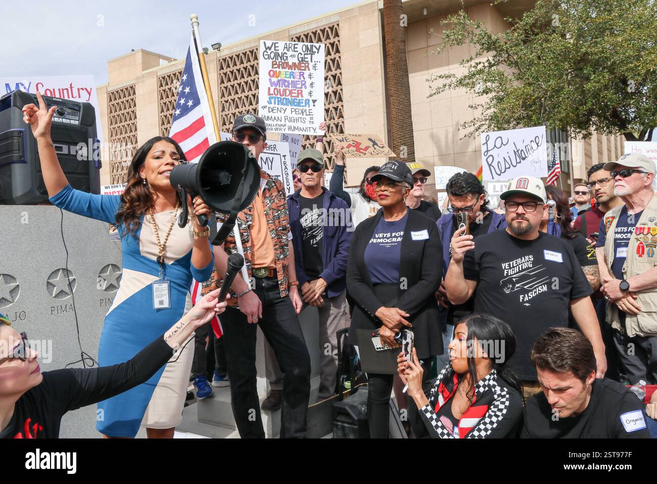 Phoenix, USA. 17th Feb, 2025. Democratic State Senator Analise Ortiz ...