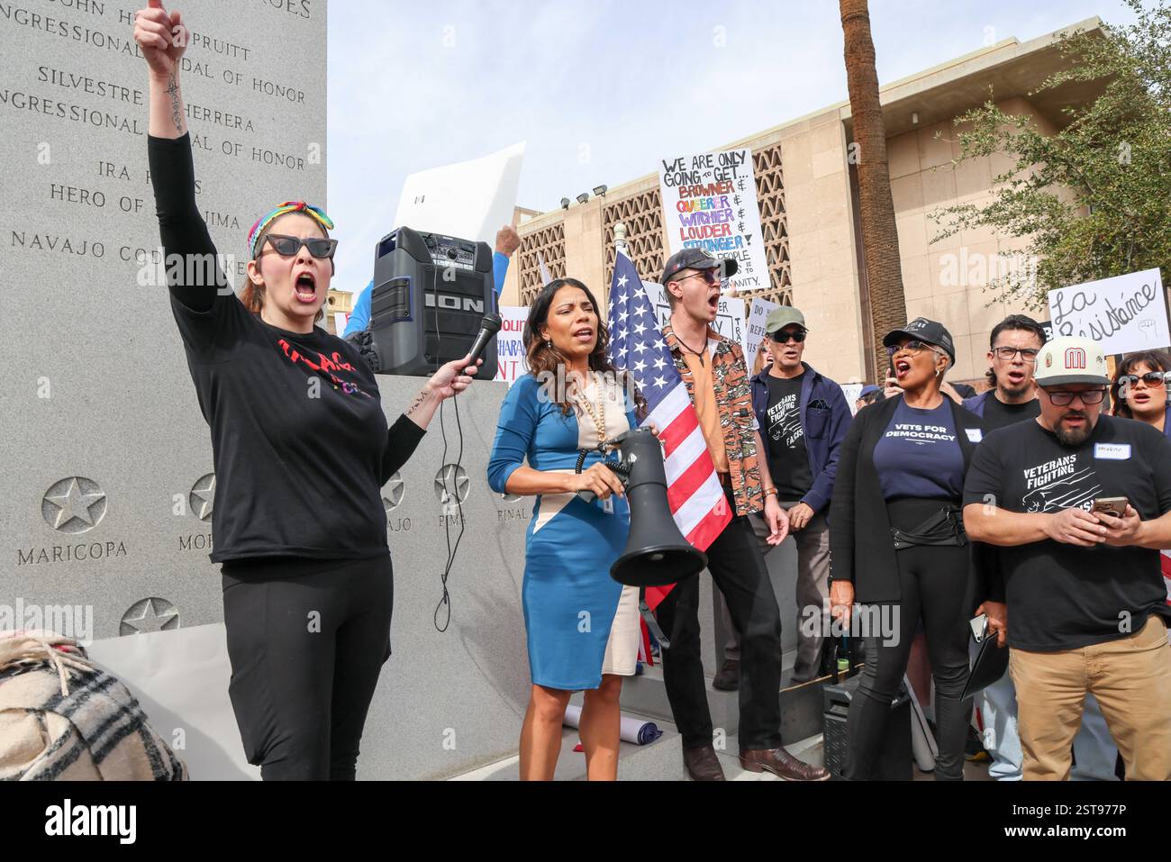 Phoenix, USA. 17th Feb, 2025. Democratic State Senator Analise Ortiz ...