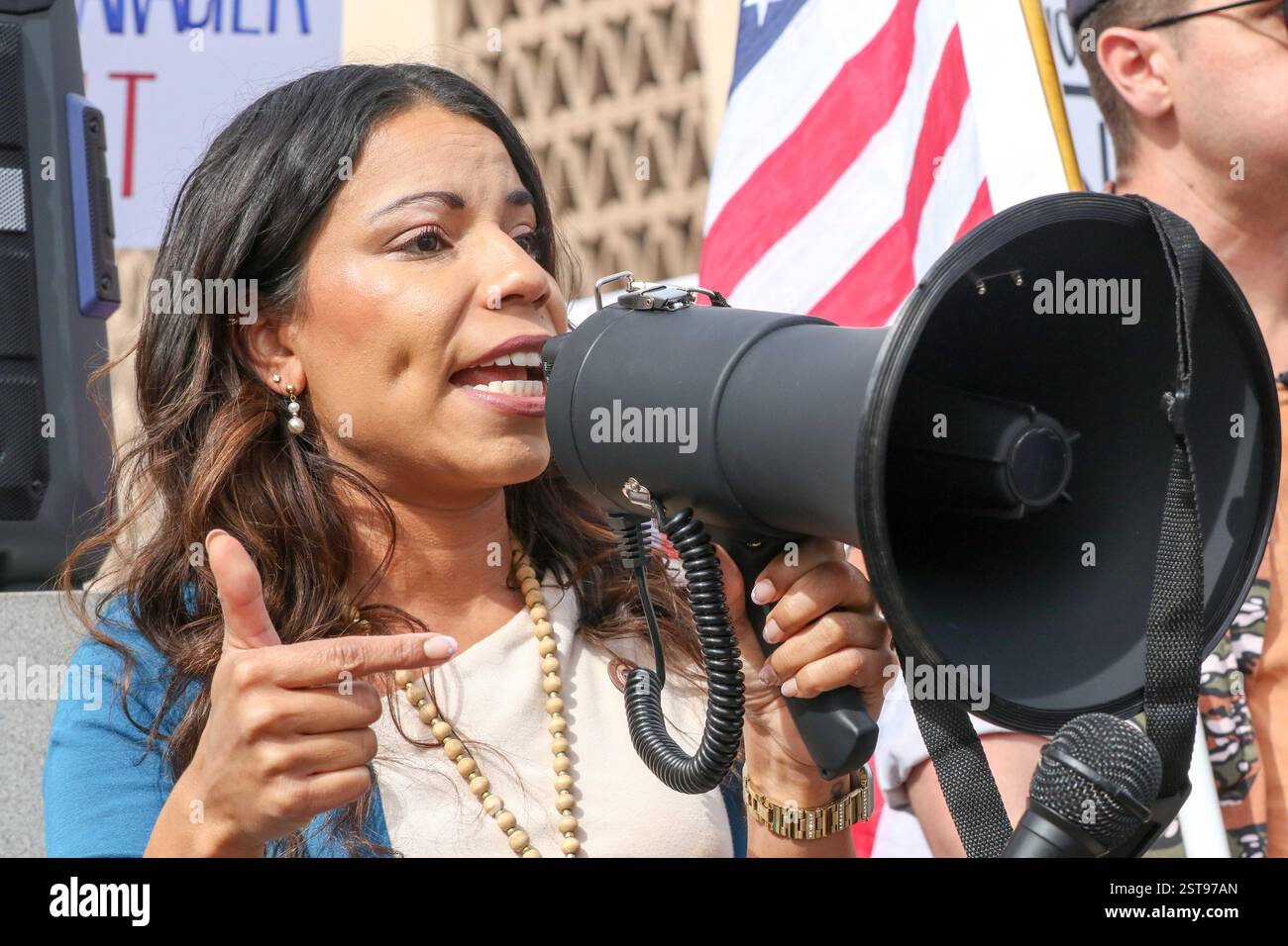 Phoenix, USA. 17th Feb, 2025. Democratic State Senator Analise Ortiz ...