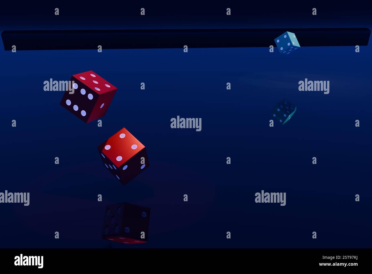 3d render of six sided dice on minimalist background Stock Photo - Alamy